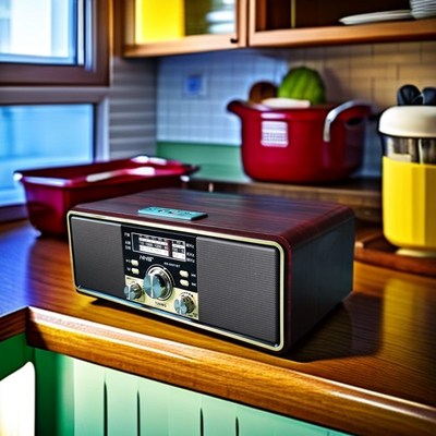 出日韩复古怀旧台式收音机调频中波短波充电式蓝牙插卡音箱双喇叭