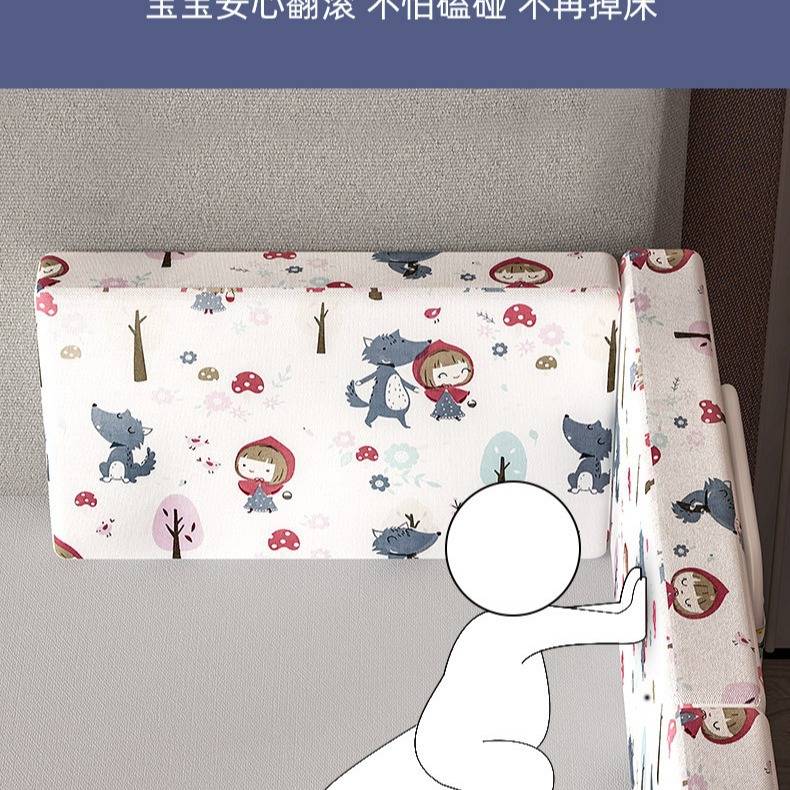 厂家直供拼接式婴童护栏挡板 可调节升降宝宝防摔床护栏挡板