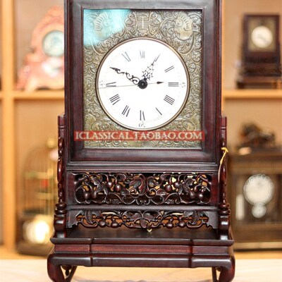 3号中式机械钟表座钟古典仿v古红木花梨木酸枝木质南京钟 苏钟650
