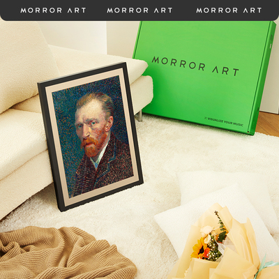 MORRORART T2壁画歌词音箱无线智能蓝牙油画网红悬浮字幕送礼音响