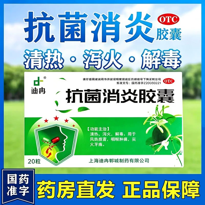 抗菌消炎胶囊清热泻火解毒风热感冒咽喉肿痛实火牙痛消炎止痛药xx