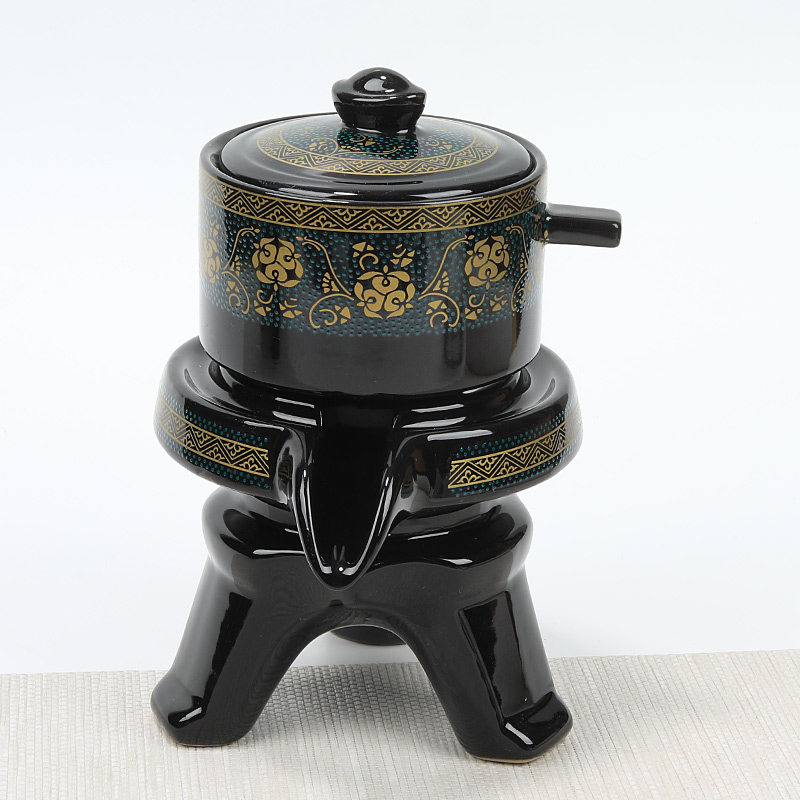 懒人石磨自动茶具套装家用旋转冲泡茶壶中式喝茶功夫茶杯全套