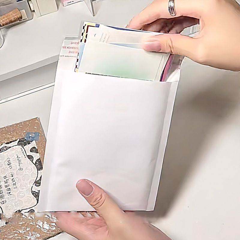 出卡 白色牛皮纸汽泡袋小卡打包专用袋小件物品收纳气泡信封袋