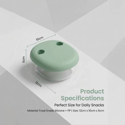 跨境亚马逊爆品No-Mess Snack Box厨房免打理饼干零食收纳盒带盖