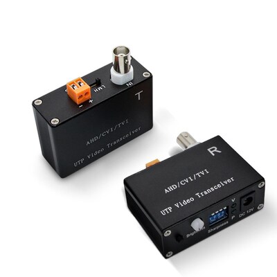AHDCVITVI同轴高清有源双绞线传输器BNC转网线延长器 VideoBalun