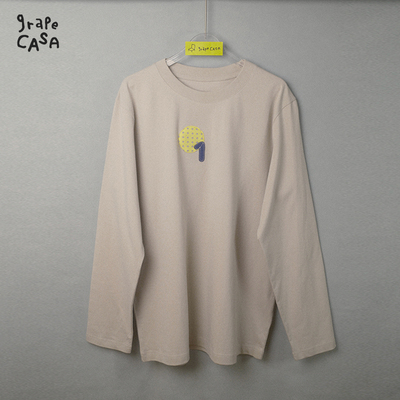 grapeCASA专属定制长袖宽松T恤