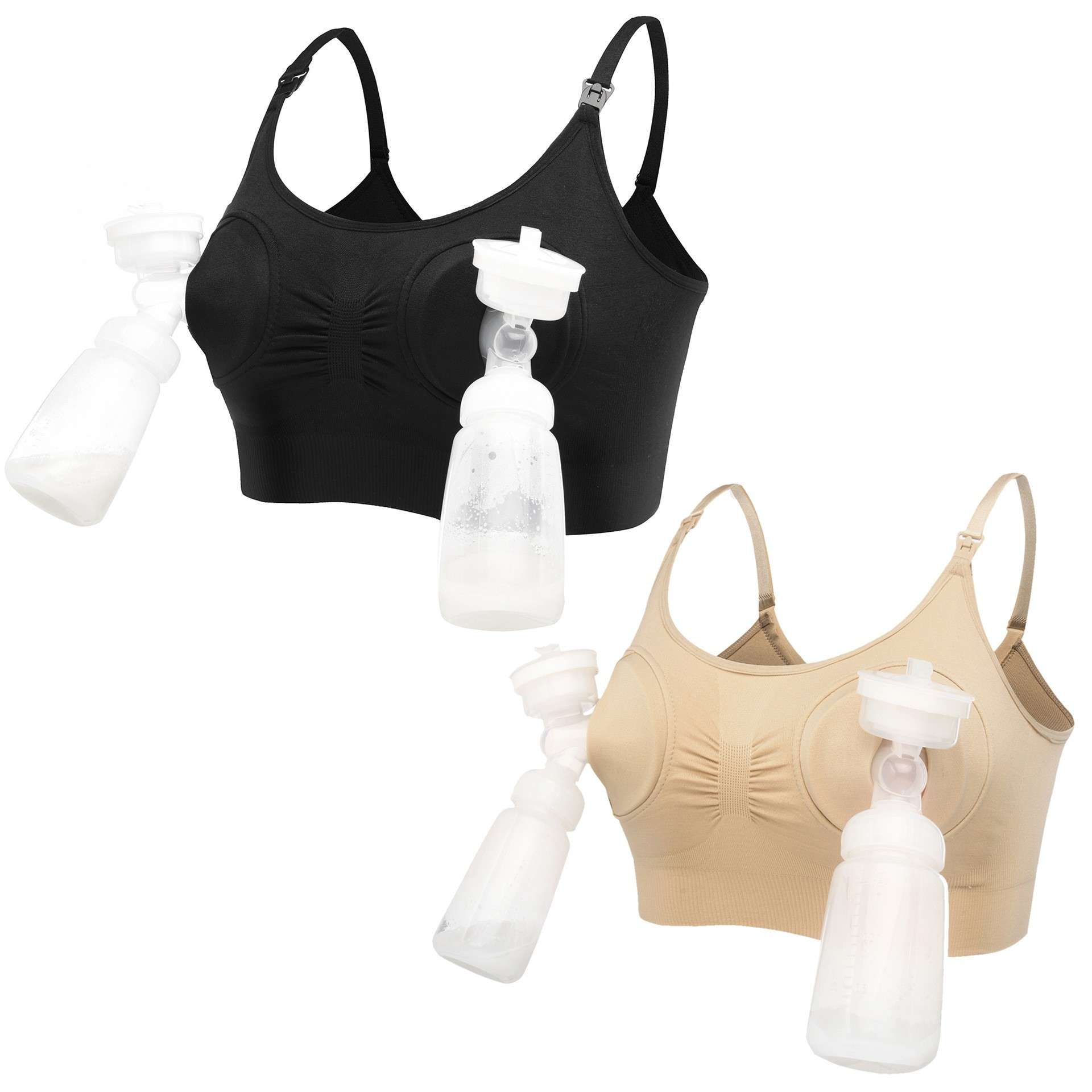 工厂 免手扶吸奶文胸产后吸奶器适用哺乳期前开扣哺乳内衣