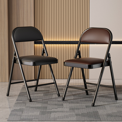 靠背折叠椅子家用餐用培训会议椅宿舍大学生出租房用电脑椅办公椅