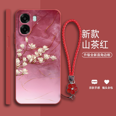 适用OPPOA6t手机壳PLT140玉兰花朵软胶A6t5G全包5G防摔oppoplt保护套oppa男opopa女opa新款oppo外壳0pp0欧珀