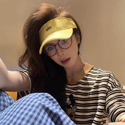 小鸡黄才是夏天的颜色！夏日防晒alo帽子空顶帽遮阳运动防紫外线
