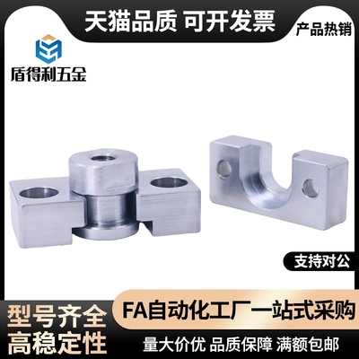 气缸防偏心浮动接头法兰固定座侧面HLRA安装台阶顶面型HLRC现货