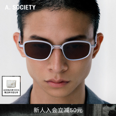 A.SOCIETY TITANIUM复古时尚轻盈纯钛男女墨镜 BERGAN
