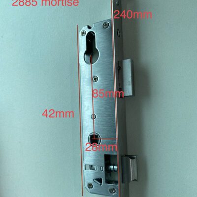 热销出口断桥铝智能锁体2885锁体 指纹锁密码锁通用双快双活锁体