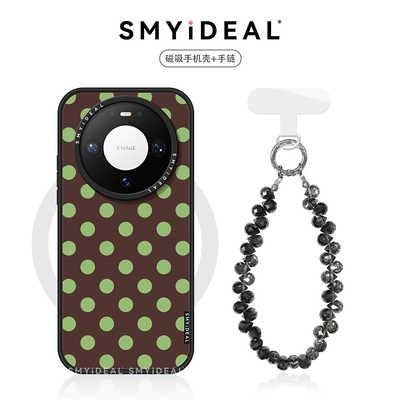 SMYIDEAL思茉伊适用华为mate80手机壳磁吸mate60新款mate60promate华为80pro的70pro绿色波点70Pro高级感小众