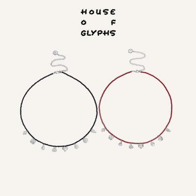 House of Glyphs符界HOG原创设计红玛瑙黑玛瑙串珠纳西八宝项链