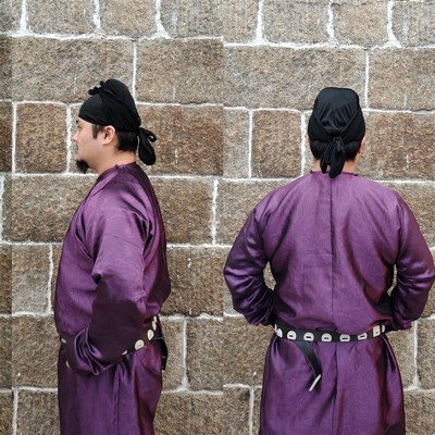 良造坊  初唐巾子软幞头平头小样 3D打印汉服配饰 圆领袍 古风男