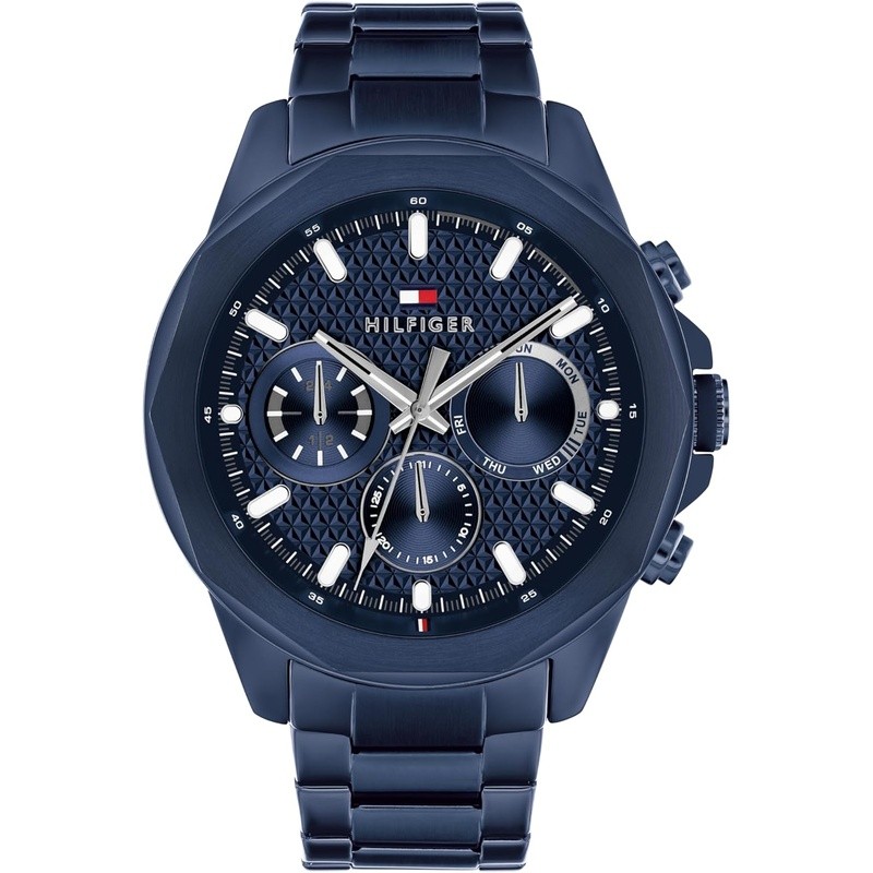 日版Tommy Hilfiger/汤米希尔费格男士休闲石英手表46mm