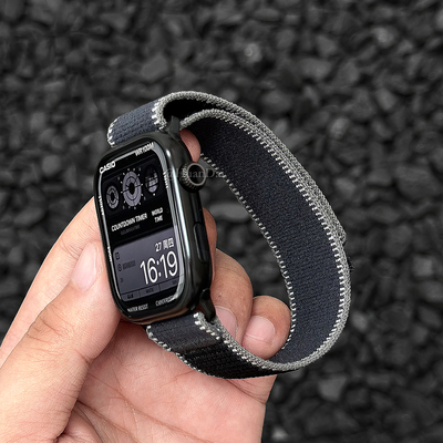 适用iwatch野径回环尼龙表带新款