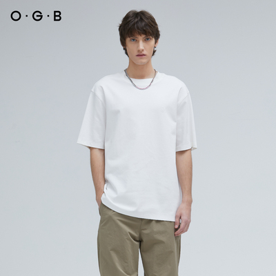 OGB2025新款纯色短袖T恤
