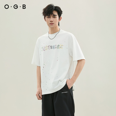OGB时尚潮流圆领短袖T恤