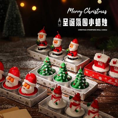Mini Xmas Tree Candle Gift Box Festive Decor