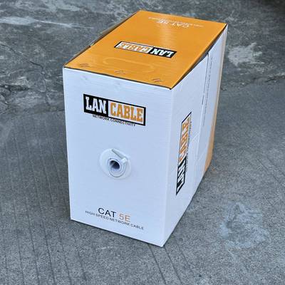 UTP 6e CAT 5e CCA 中性 白牌 国际版 网线 铜包铝 Poe传输 305m