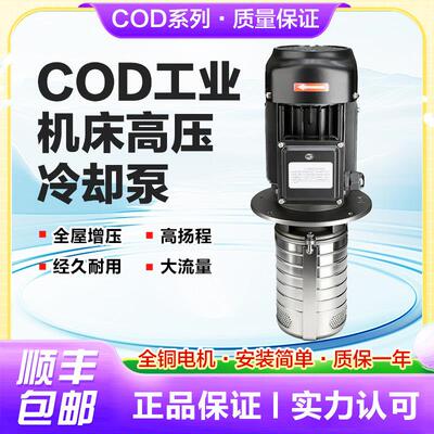 广东COD高压立式数控机床泵浸入式多级离心泵机床泵冷却泵