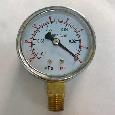 负压表 真空表 绝压表 -14-0psi  -0.1-0mpa Y-60 直径60mm 径向