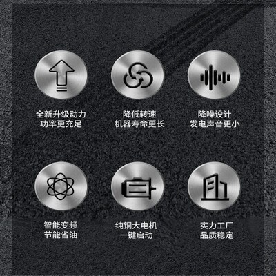 10KW低噪音柴油发电机230V单相电启动商用柴油发电机组RZ12000LDE