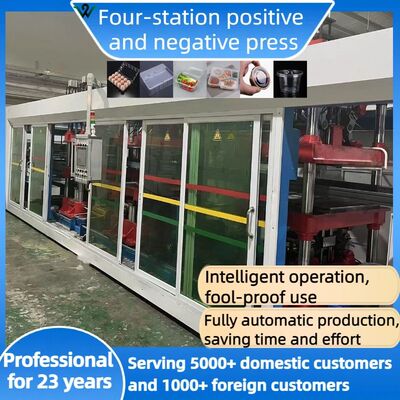 Plastic positive and negative pressure molding machine