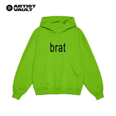 Charli XCX官方周边 brat 连帽卫衣