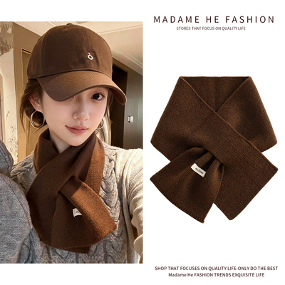 荷夫人小围巾冬季韩版保暖