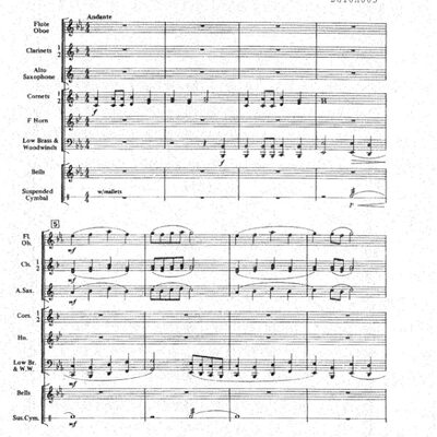 交响管乐总谱慢板与快板1.0乐团合奏总谱分谱