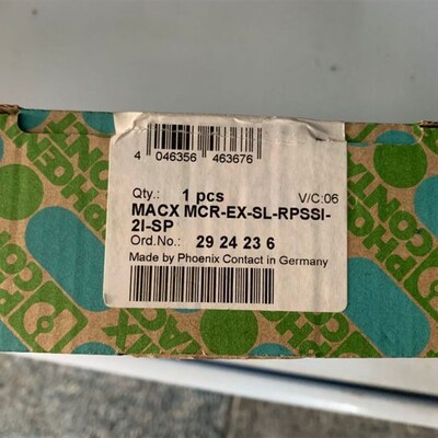 PHOENIX菲尼克斯馈电隔离器MACX MCR-EX-SL-RPSSI-2I-SP 2924236