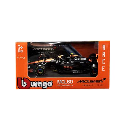 Burago比美高1:43F1赛车新加坡迈凯伦MCL60 车模仿真合金汽车模型