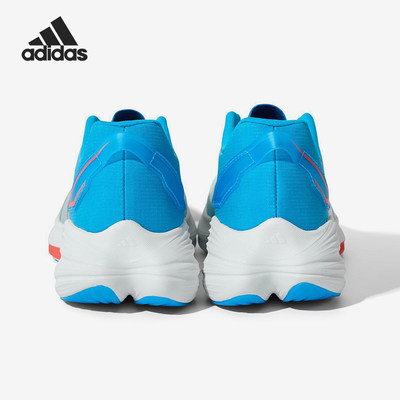 Adidas/阿迪达斯官方正品新款男蓝白色慢跑低帮简约跑步鞋KJ4599