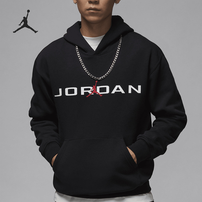 Nike/耐克官方正品JORDAN男士加绒连帽保暖印花卫衣HQ4644-010