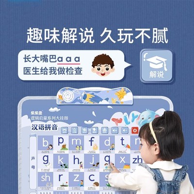拼音字母表墙声母韵母有声挂图拼读训练汉语幼小衔接小学儿童