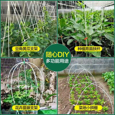 植物支撑门杆支架拱月西瓜季葡萄花花SNJ柱黄瓜豆角丝瓜爬藤架架