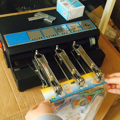 达芬贝订书 多头头自动电动订书 比订书小订书装订器