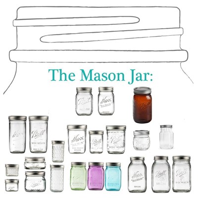 masonjar梅森罐美式斗草密封罐咖啡豆烟丝保湿罐家用隔水炖果酱瓶