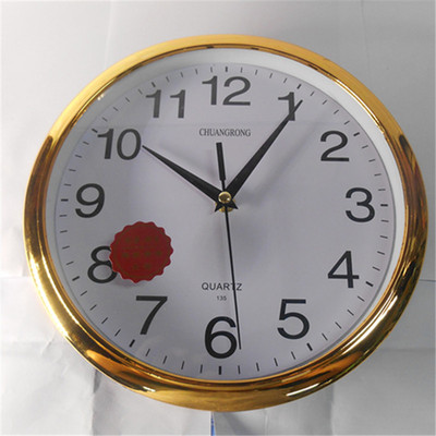 创荣 走时静音扫描石英钟表客厅卧室工厂数字晰挂钟挂表