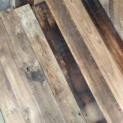 老株木实木地板风化纹理老木板株木民宿复古装饰护墙板吊顶背景墙