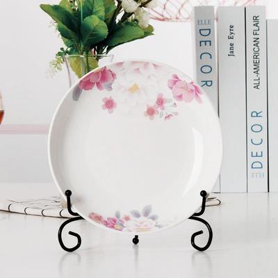 菜盘家用6寸小号水果盘菜碟子陶瓷冷盘加厚7/8英寸大盆子圆形深盘