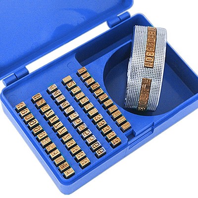 单排中文钢印字盒9 连续封口机印字轮凸字生产日期铜字锌字