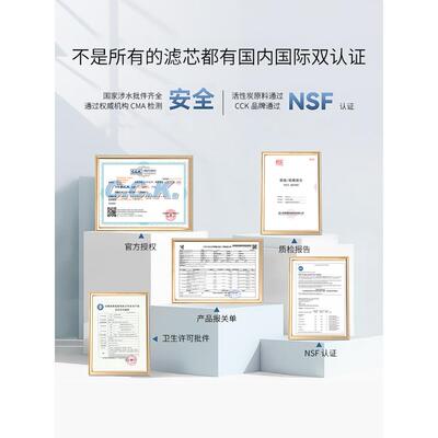 Cc 2点快连接后滤净水器家用T33滤芯纯水式机超滤口味k活性 T33速