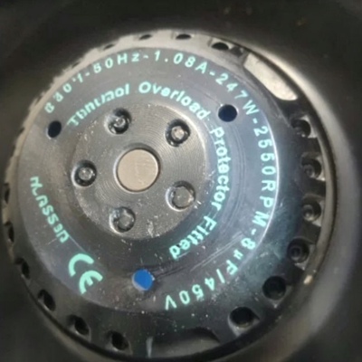 CLASS F 230V 50HZ 1.08A 247W 2550RPM 280MM 变频器风机