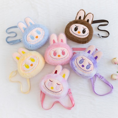 儿童毛绒布布斜挎包可爱