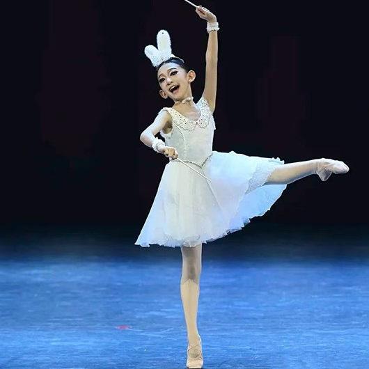 童星圆仙娃娃木偶仙子兔子鼓变YIS奏芭蕾女舞舞裙手演出舞服大人