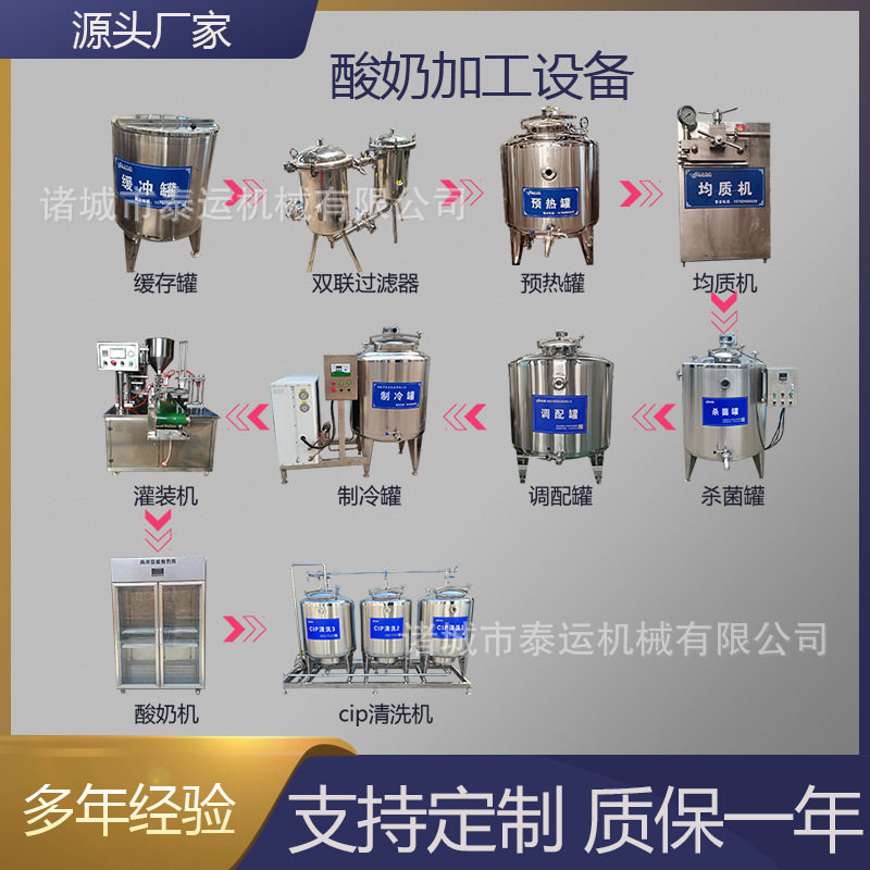 巴氏奶全套生产设备全自动液态乳品生产流水线巴氏鲜奶生产线机器